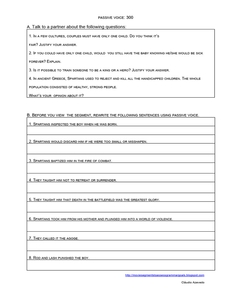 Passive Voice Practice | PDF | Sports & Recreation | Art