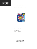 Laporan Biologi (Plasmolisis & Krenasi) | PDF