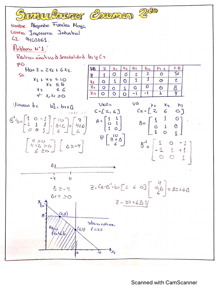 Examen Simulacro IO1 | PDF