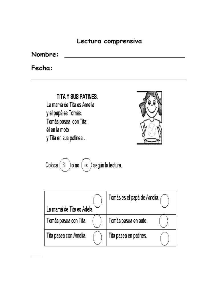 Guía de Lectura Comprensiva | PDF