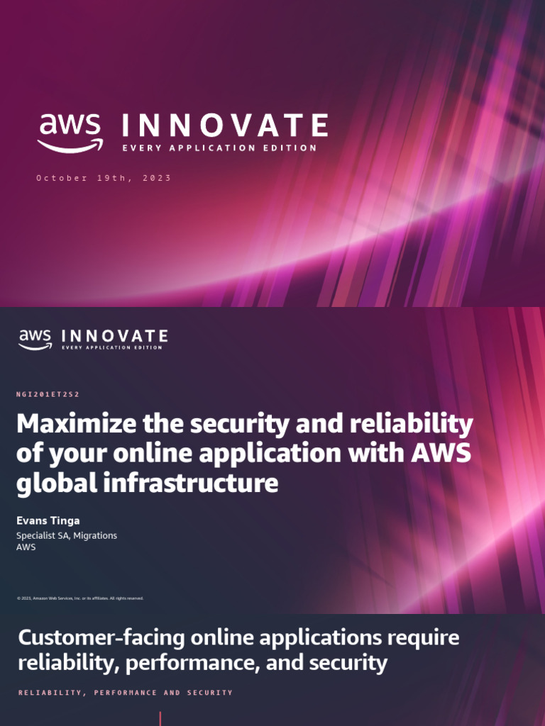 AWS Innovate Q4T2S2 | PDF | Amazon Web Services | World Wide Web
