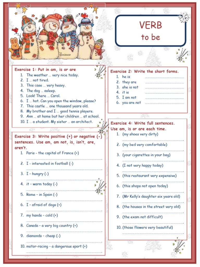 Fun Activities with the Verb "To Be" | PDF | Language Families | Languages