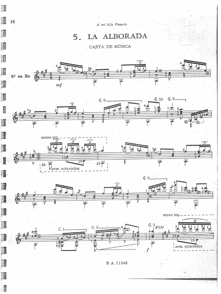 Cajita de Musica (La Alborada) | PDF