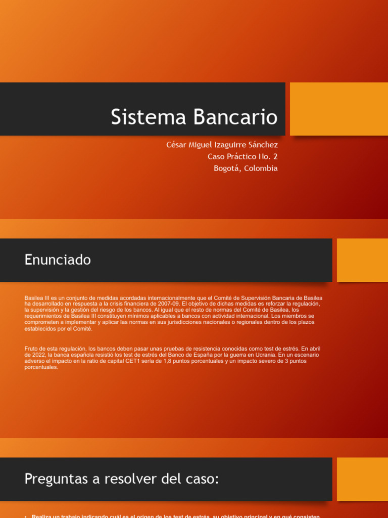 Caso 2 - Sistema Bancario | PDF | Basilea Iii | Bancos