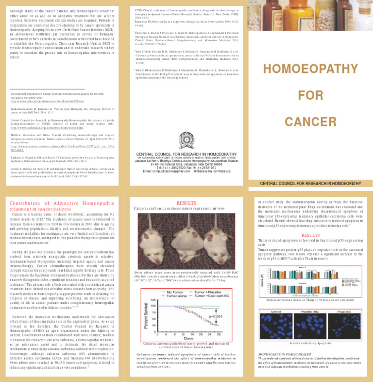 Cancer Handout | Download Free PDF | Cancer | Homeopathy