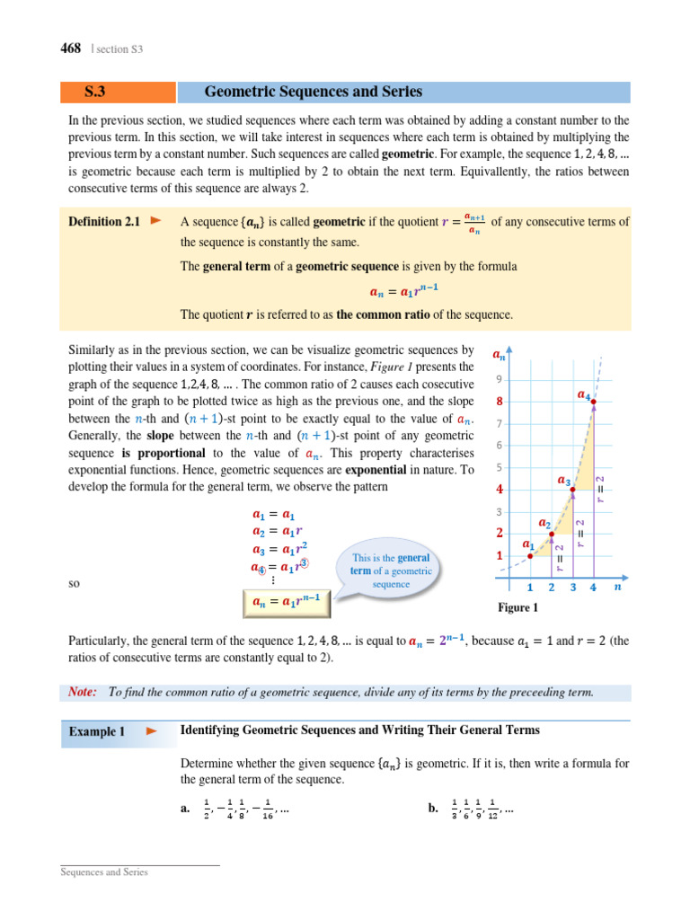 Geometric Sequences Explained | PDF | Equations | Mean