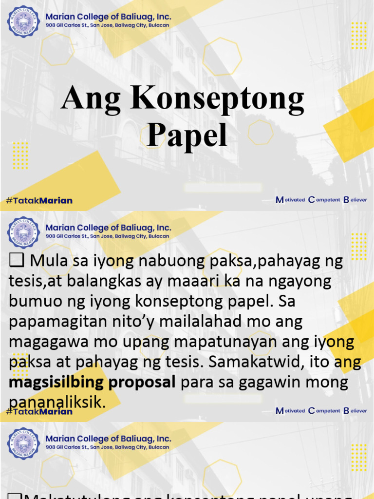 Ang Konseptong Papel | PDF