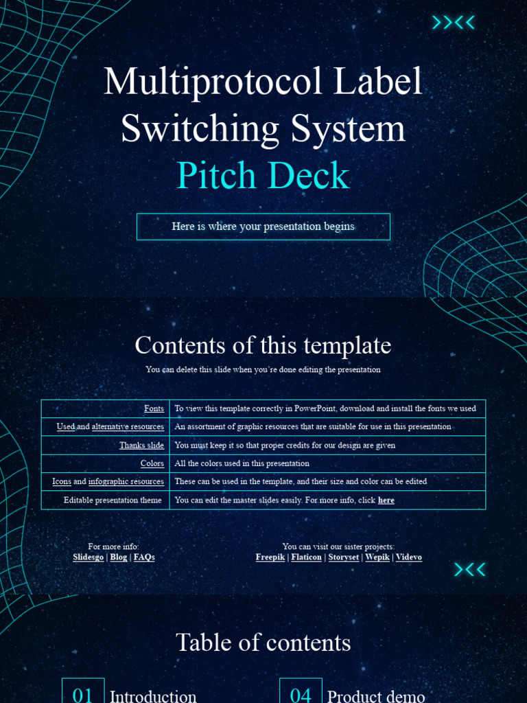 Multiprotocol Label Switching System Pitch Deck by Slidesgo | PDF ...