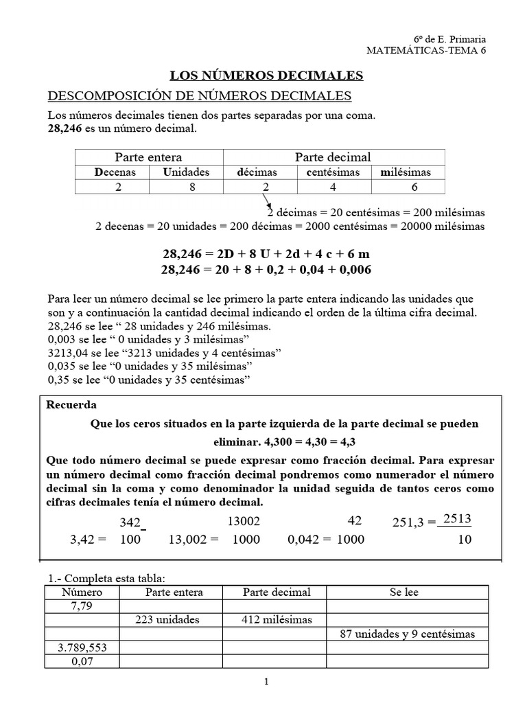 n--decimales | PDF | División (Matemáticas) | Notación