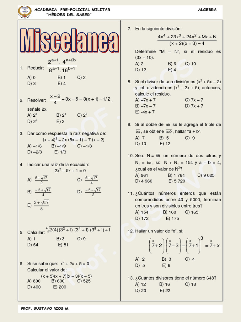 06 Miscelanea | PDF | Triángulo | Geometria clasica