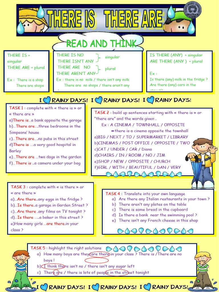 Grammar Guide: Using "There Is/Are" | PDF | Food And Drink | Food Industry