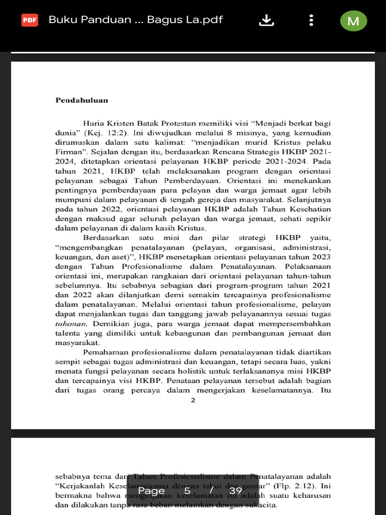 Buku Panduan Profesionalisme Dalam Penatalayanan HKBP 2023 Setelah Rapat MPS Final - JS - DI ...