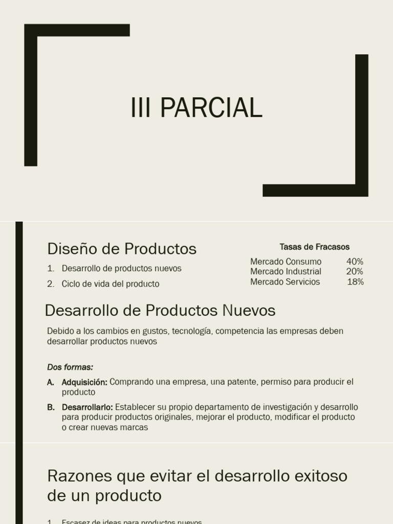 DAE 615, 3er Parcial Meradotecnia | PDF | Marketing | Producto (Negocio)