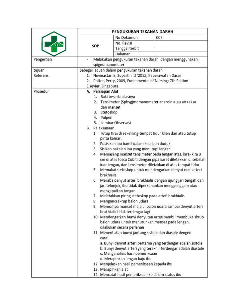 Pengukuran Tekanan Darah | PDF