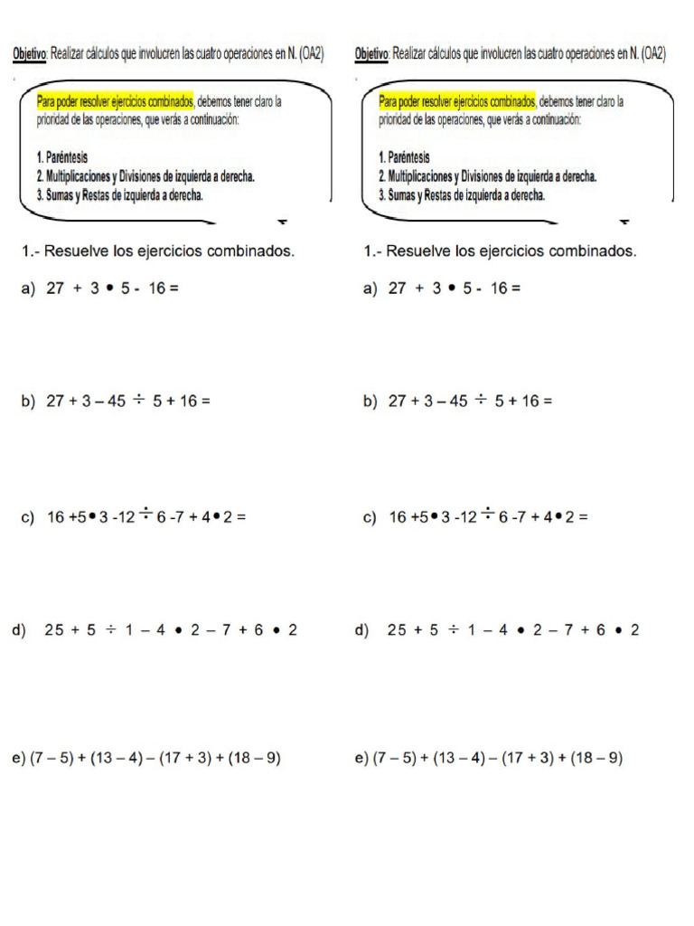 Matemáticas 6to Básico | PDF