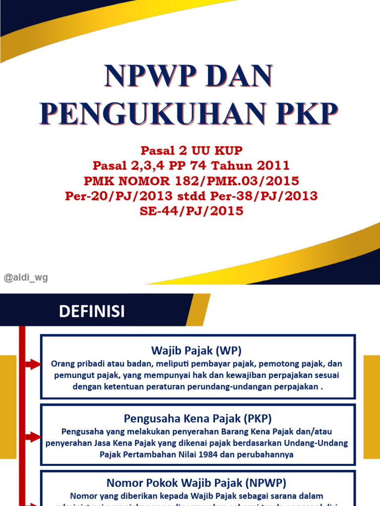 NPWP dan Pengukuhan PKP: Panduan Lengkap | PDF | Pengelolaan Keuangan ...