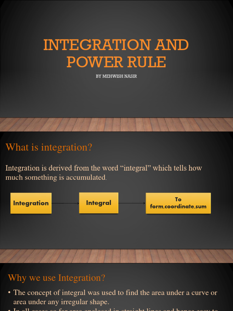 INTEGRATION presentation (1) | PDF | Integral | Area