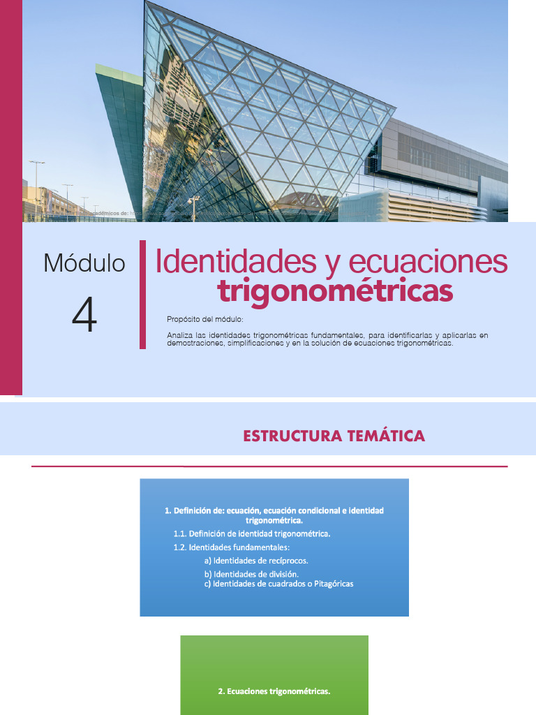 M4 Trig 3 | PDF | Ecuaciones | Funciones trigonométricas