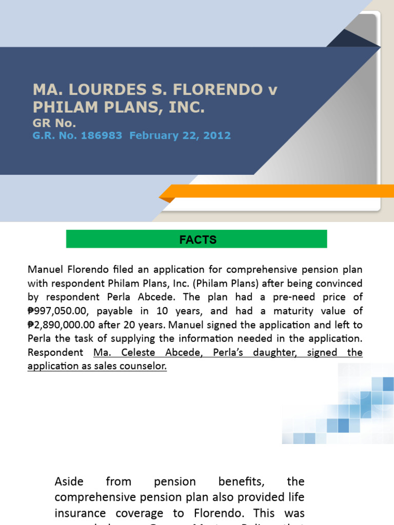 Florendo vs. Philam Plans Case Summary | PDF | Artificial Cardiac ...