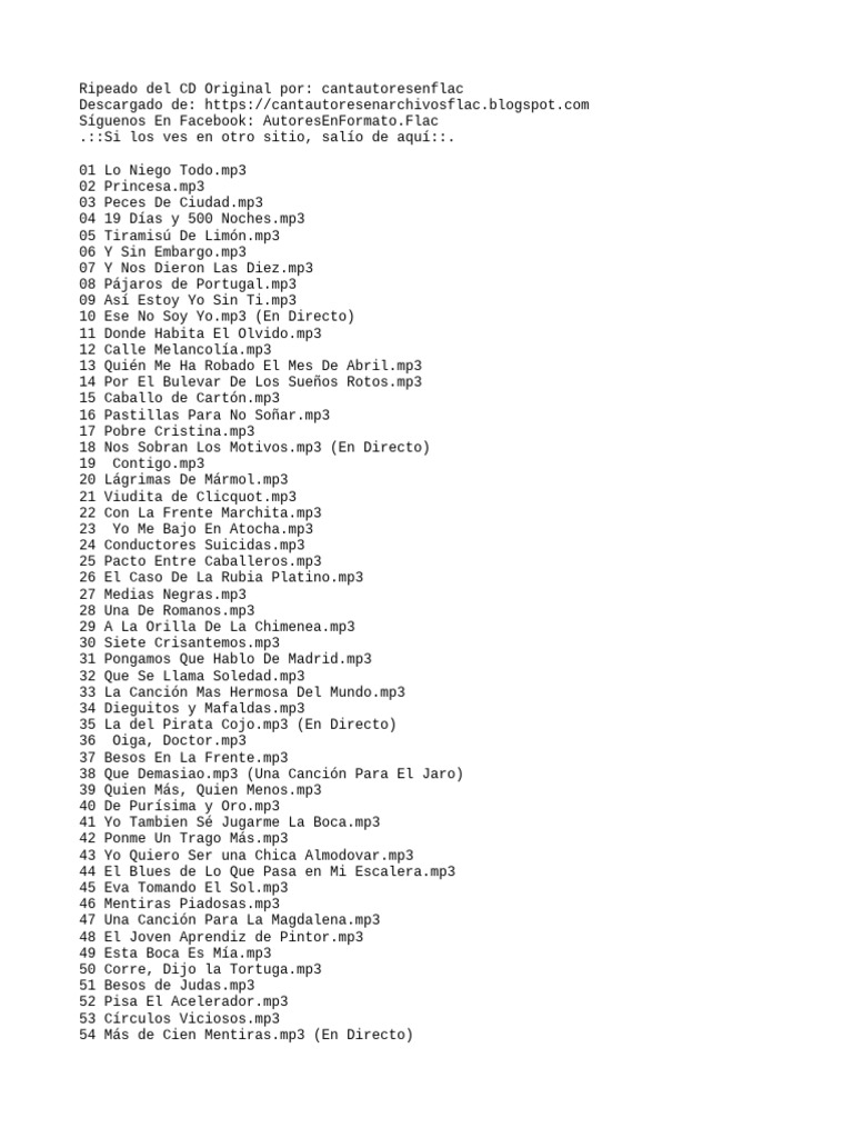 TrackList Grupos Pop Star | PDF | Arte | Poesía
