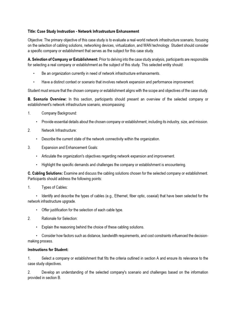 Case Study Network Career | PDF | Computer Network | Information Case Study Network Career | PDF | Computer Network | Information