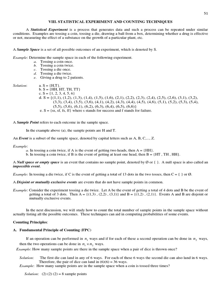 Statistical Experiment | PDF | Probability Distribution | Random Variable