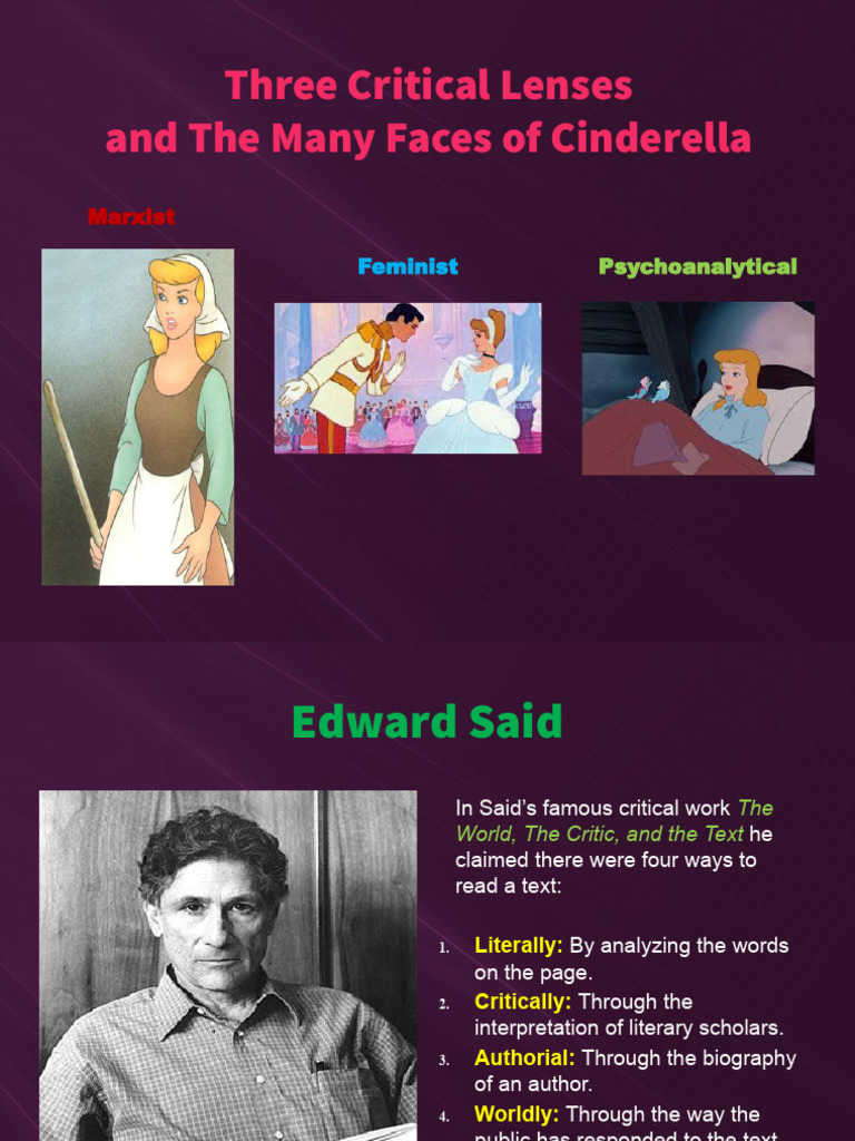 Critical Lenses on Cinderella Analysis | PDF | Sigmund Freud | Id