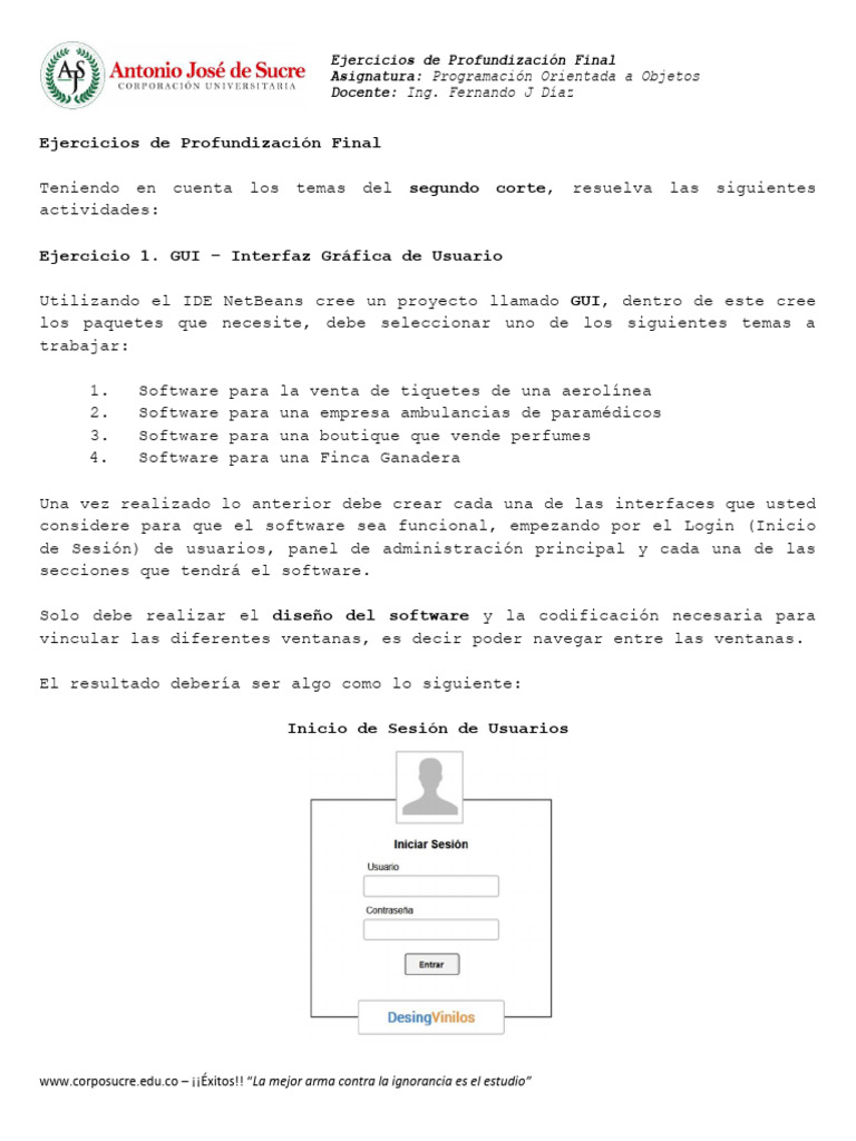 Examen Final POO - AC | PDF | Archivo de computadora | Interfaces gráficas de usuario
