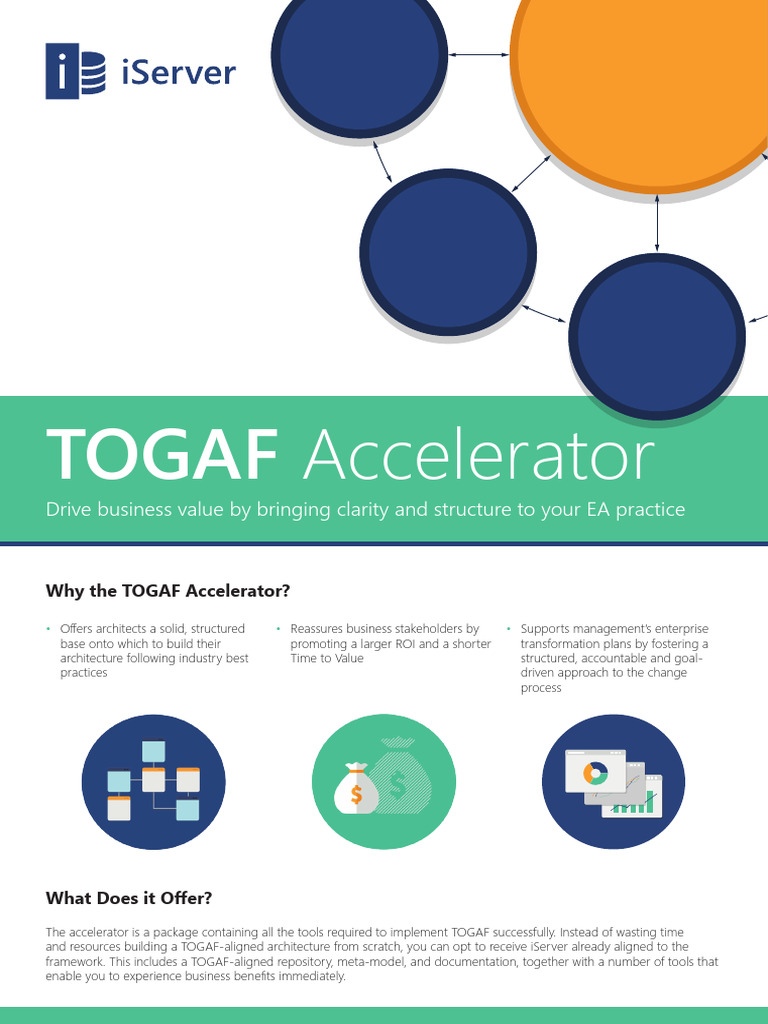 Iserver TOGAF Accelerator Flyer | PDF | Software Repository | Software ...