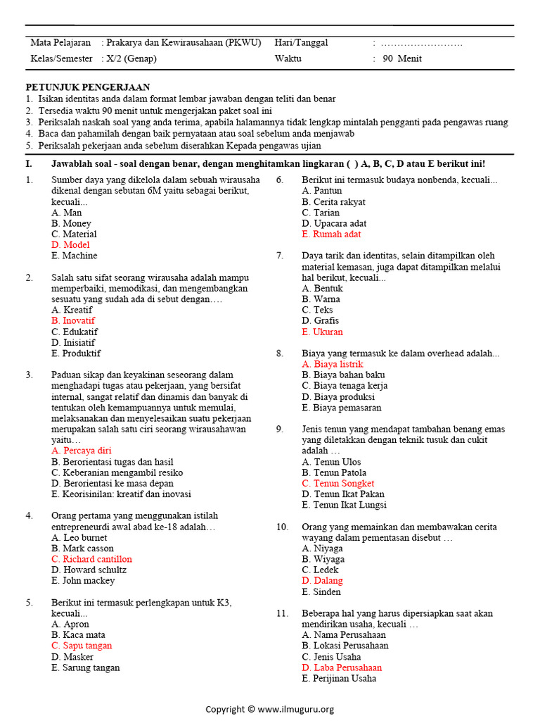 Pkwu Kelas Xii | PDF | Seni