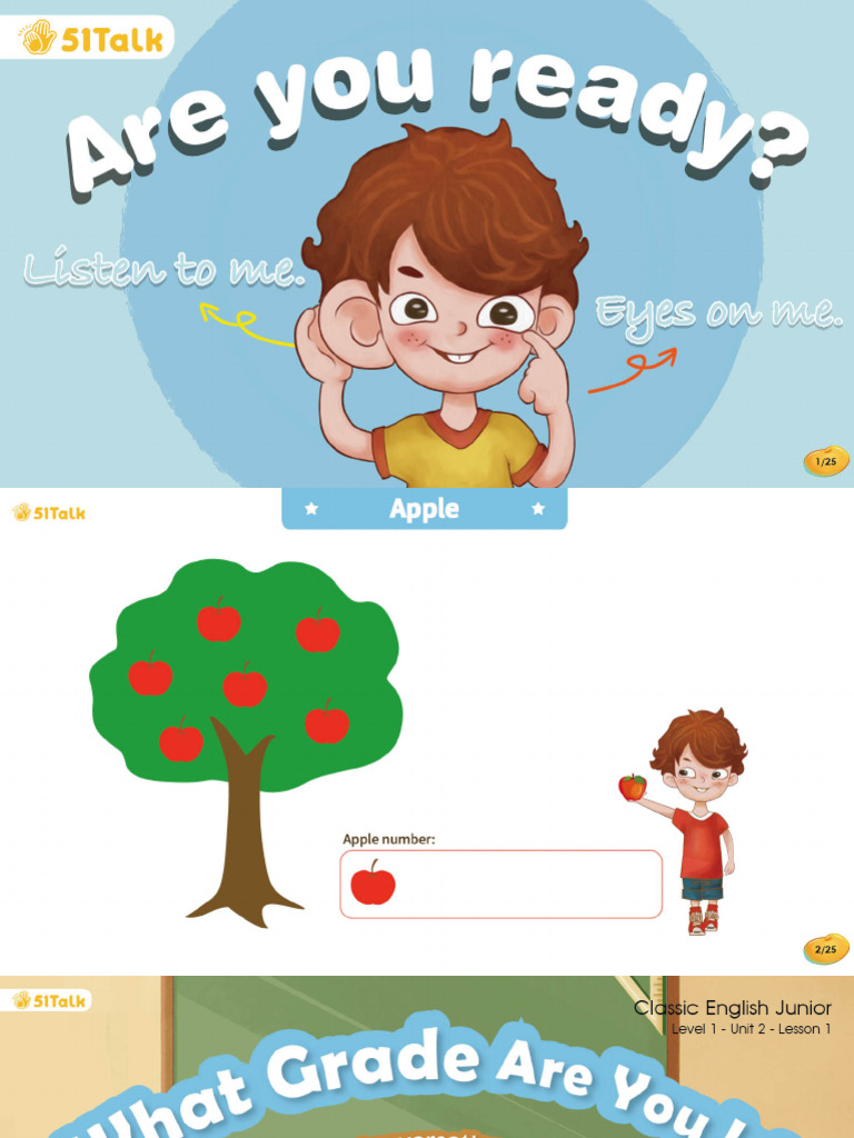 Level 1 - Unit 2 - Lesson 1 - What Grade Are You in | PDF