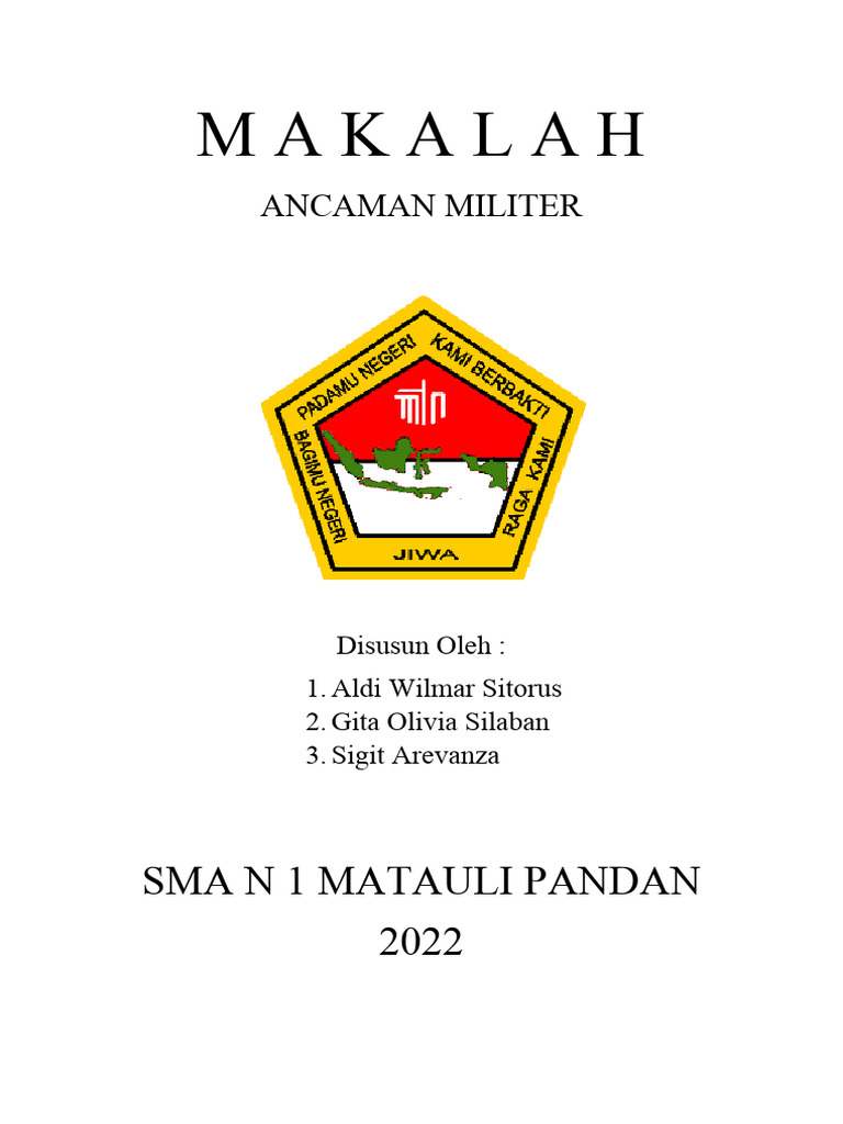 Makalah: Sma N 1 Matauli Pandan 2022 | PDF