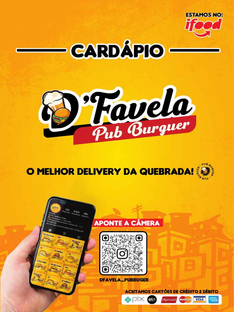 Cardapio D Favela | PDF | Hambúrgueres | Alimentos