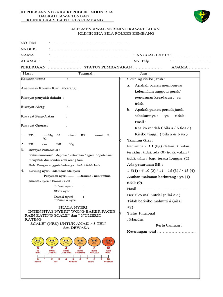 Screening Awal Pasien | PDF