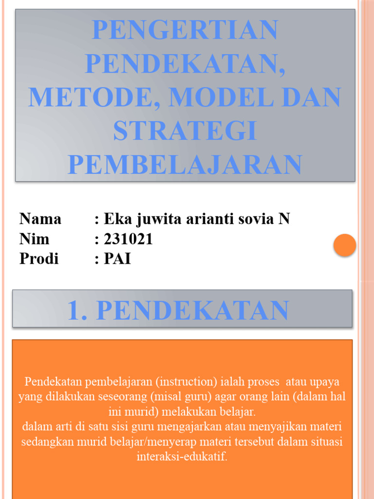 Pengertian Pendekatan Metode Model D | PDF