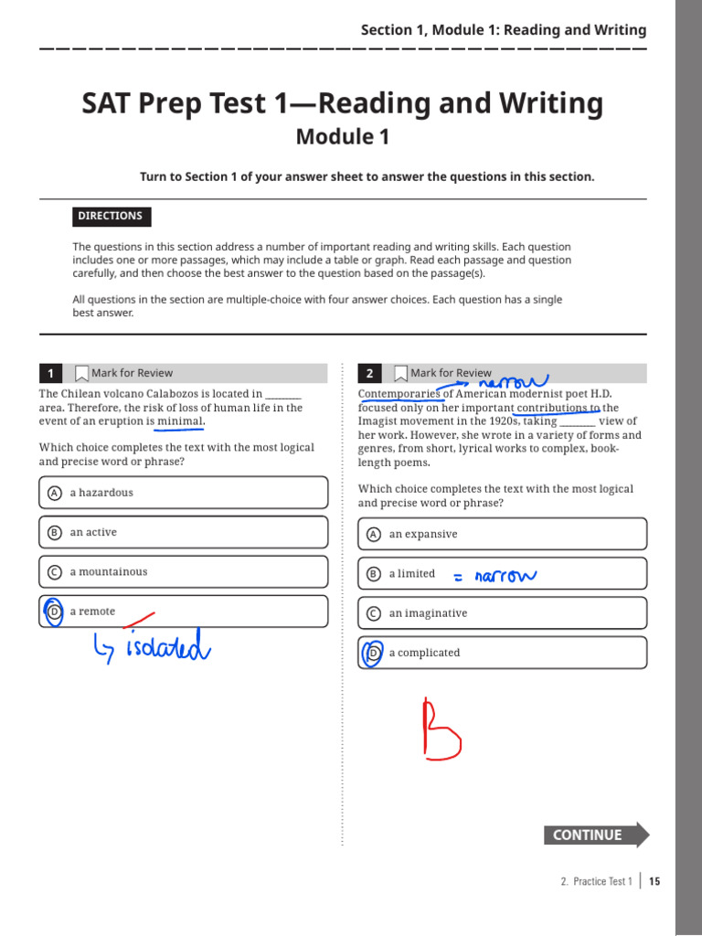 Reading & Writing - Short | PDF