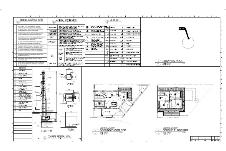 Electrical Plan Sample Reference | PDF | Electrical Wiring | Electrical ...