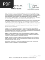 RUQ Ultrasound Protocol Overview | PDF | Liver | Gallbladder