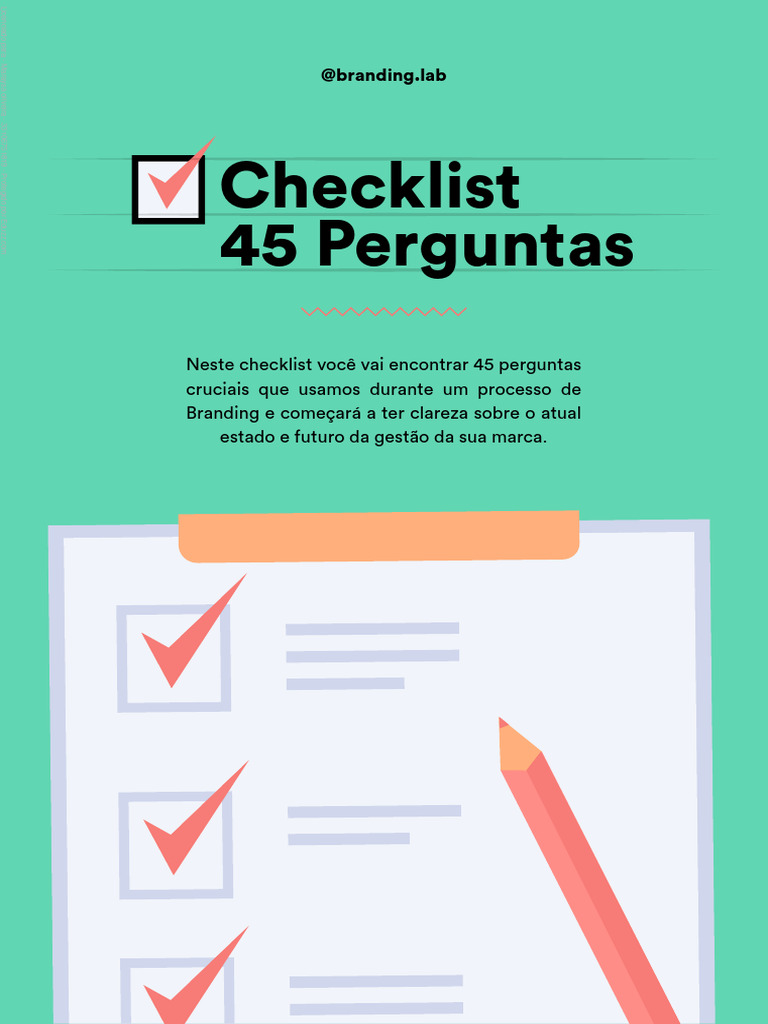 Checklist 45 Perguntas de Branding - BL | PDF | Marca | Gestão de marcas