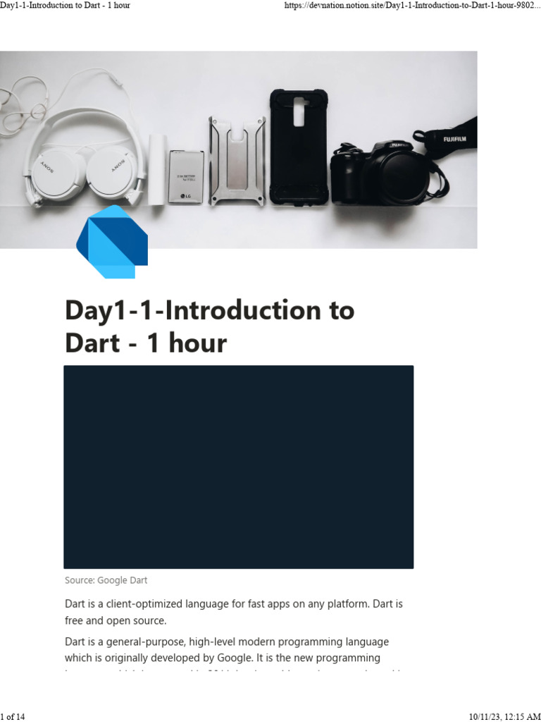 Introduction to Dart Programming Language | PDF | Compiler | Technology Development