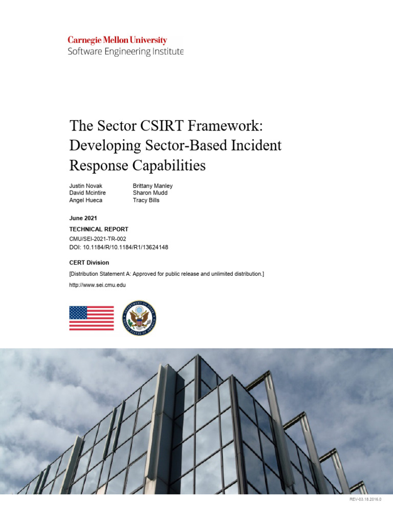 The Sector CSIRT Framework: Developing Sector-Based Incident Response Capabilities | PDF ...