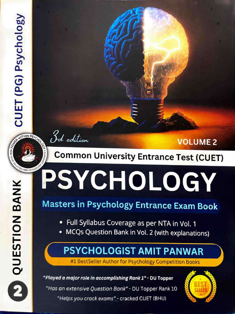 Psychology - Masters in Psychology Entrance Examination Book (Power Within Psychology, Amit ...