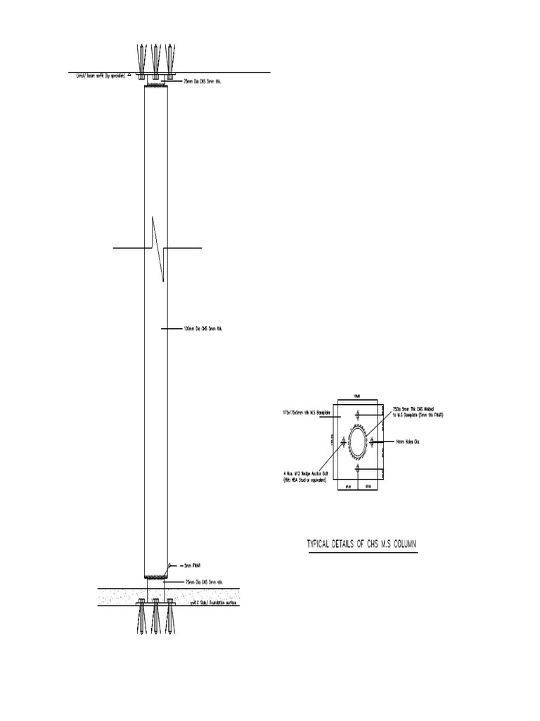 Steelcolumn Chs Detail-Model | PDF