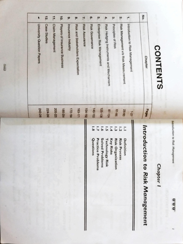Risk Management Textbook | PDF