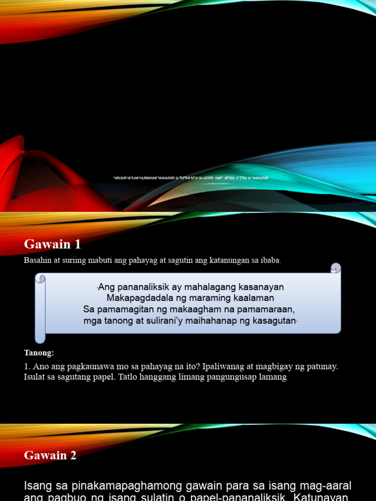 Pagbasa Week 1 2 Quarter 2 | PDF