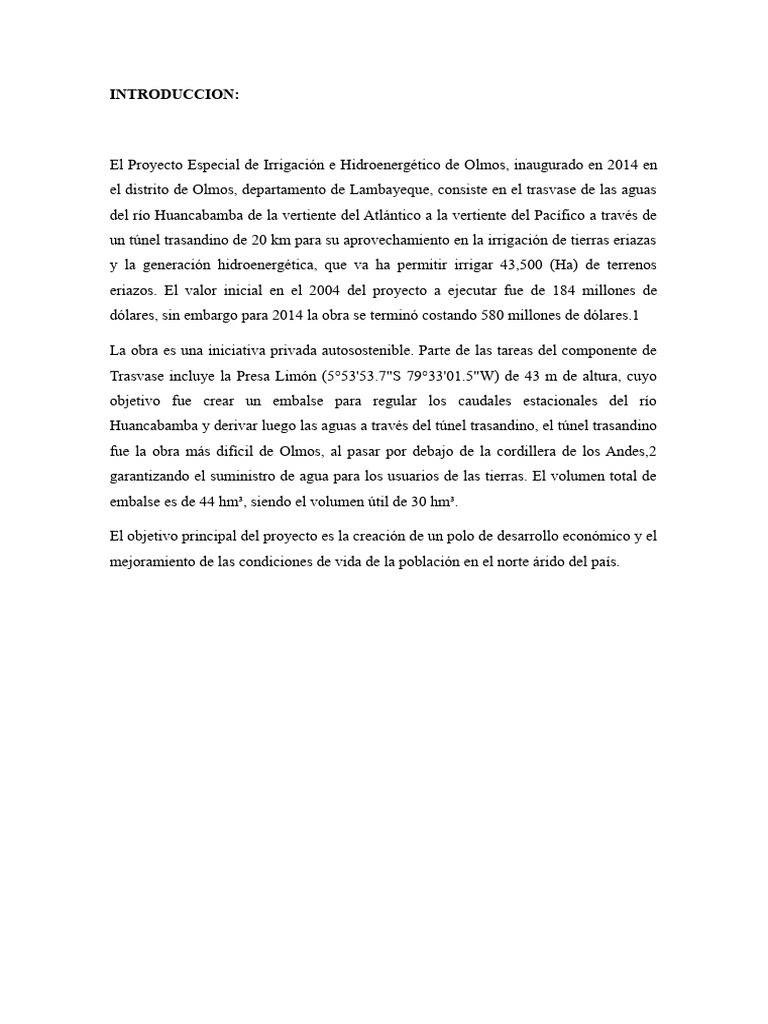 Avance de Pc1 | PDF | Agua | Agua y política