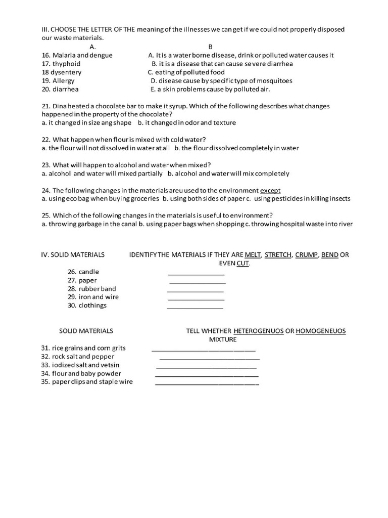 Summative Test 1 | PDF