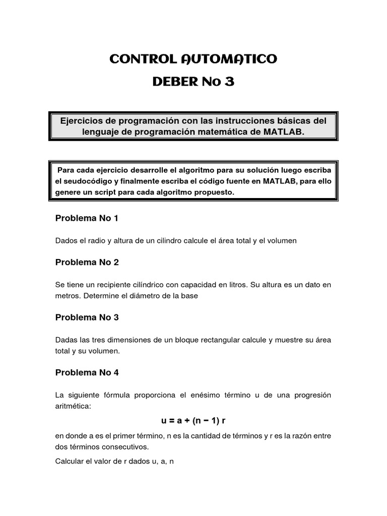 DEBER 3-INSTRUCCIONES BASICAS | PDF | Algoritmos | Programación de computadoras