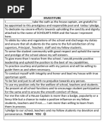 House Captain Election Speech Sample | PDF | Career & Growth