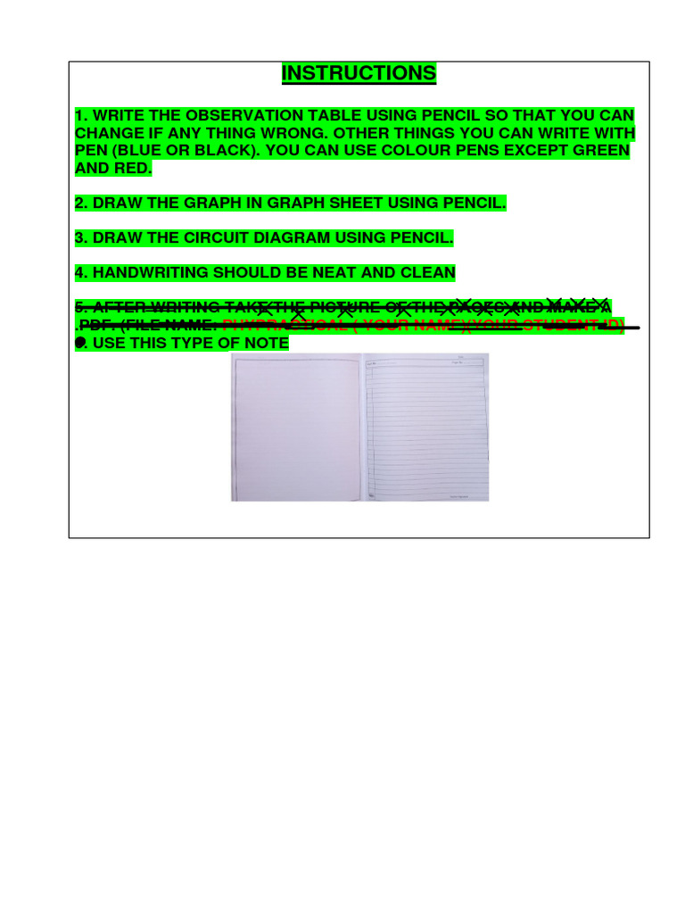 Class 12 Physics Practical Guide | PDF | P–N Junction | Voltage